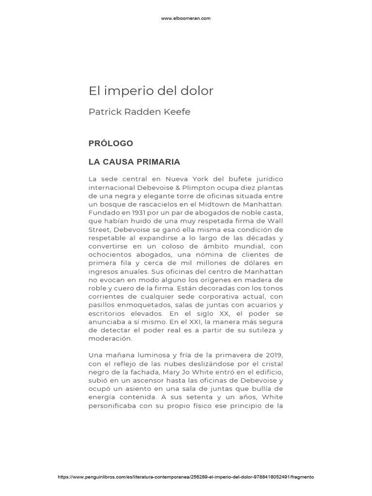 El Imperio Del Dolor | PDF