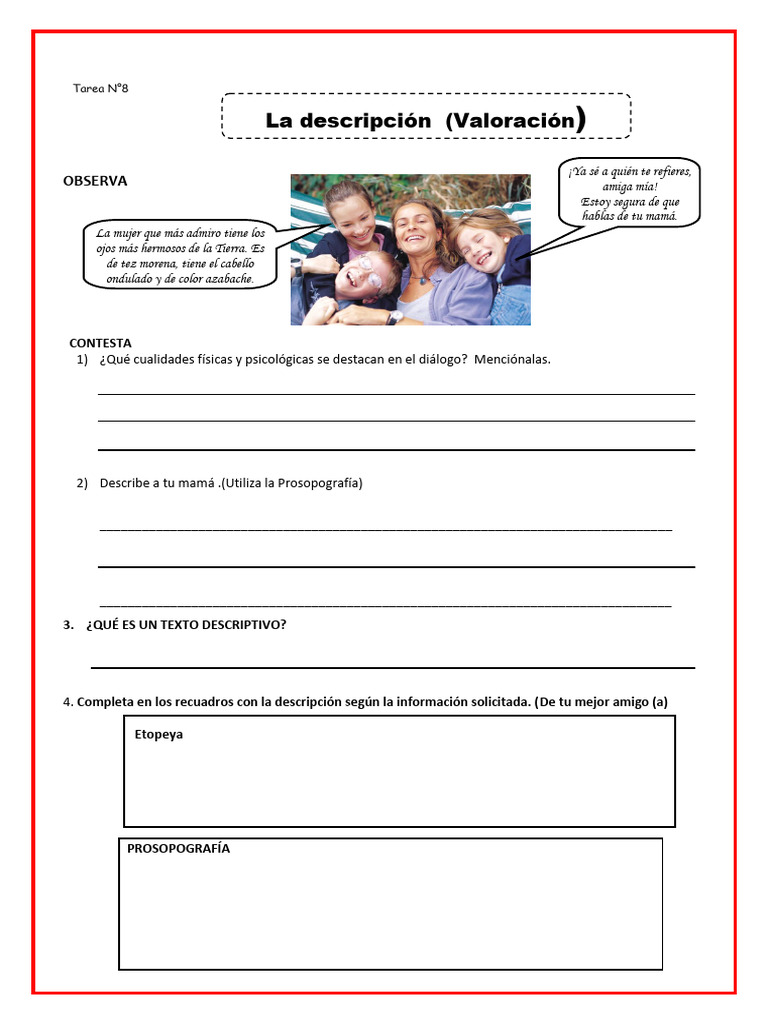 Tarea 7 de Textos Descriptivos | PDF