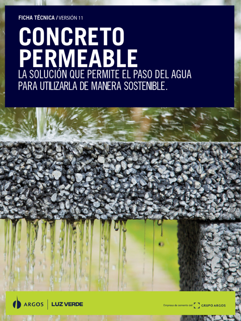 Ft Concreto Permeable | PDF | Reciclaje | Hormigón