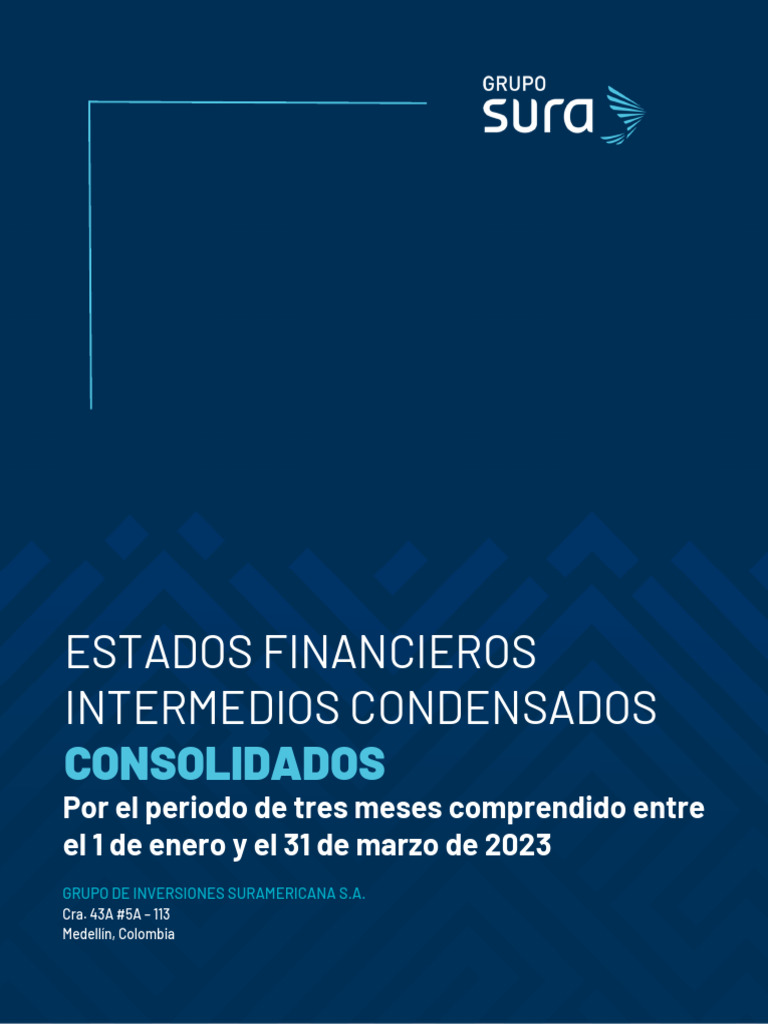 Sura Grupo Estados Financieros Consolidados 2023 1t | PDF | Auditoría | Subsidiario