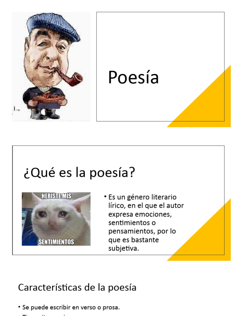 Poesía y Sus Tipos | PDF | Poesía | Escritura