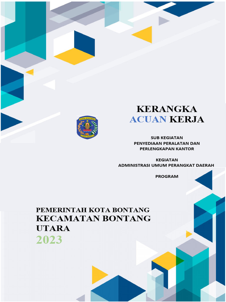 KAK Penyediaan Alat Tulis Kantor | PDF | Pengelolaan Keuangan & Uang