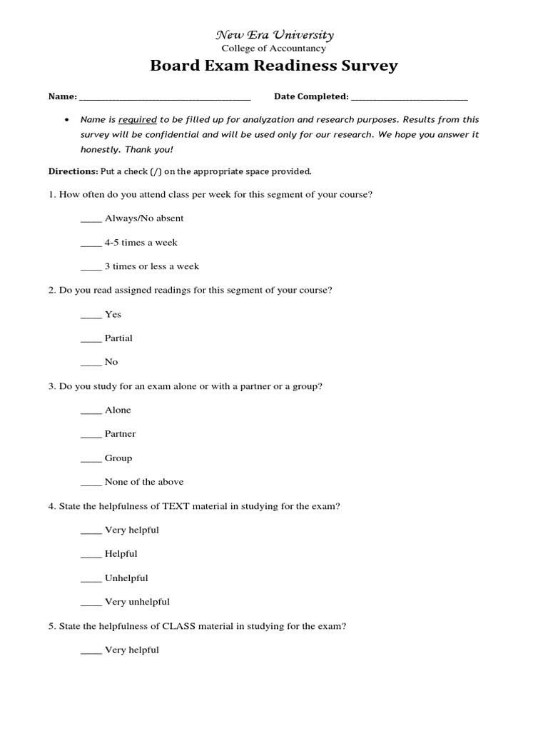 389571270-FINAL-Survey-docx | PDF