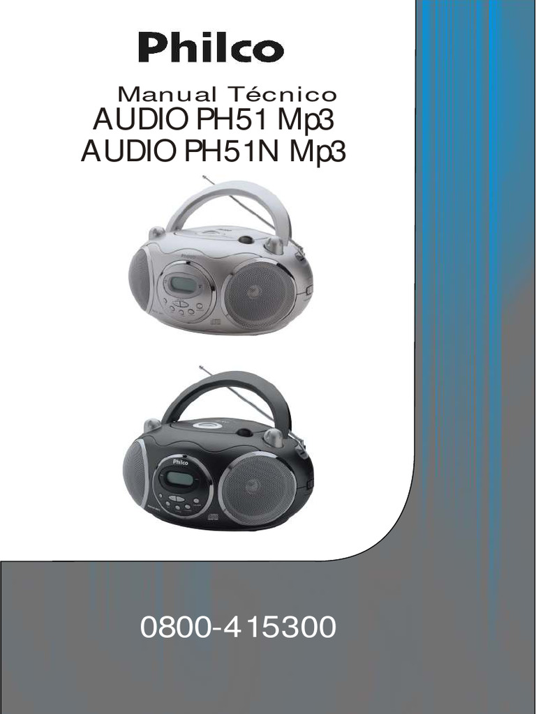 Manual Serviço - AUDIO PH51 MP3 | PDF | Drive de disco rígido | Resistor