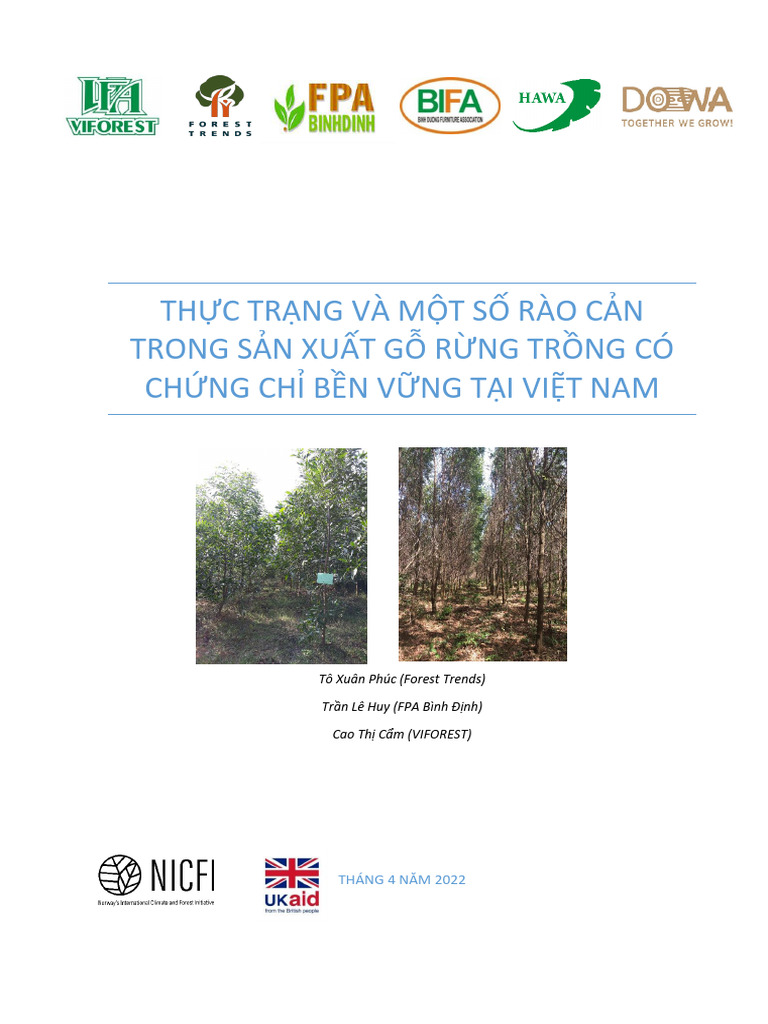 Bao Cao - Thuc Trang Va Mot So Rao Can Trong Rung FSC - April | PDF