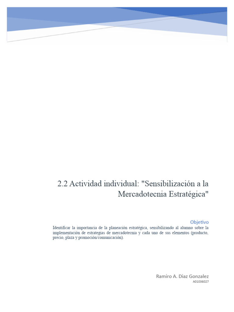 Actividad2.2_merca | PDF | Marketing | Business