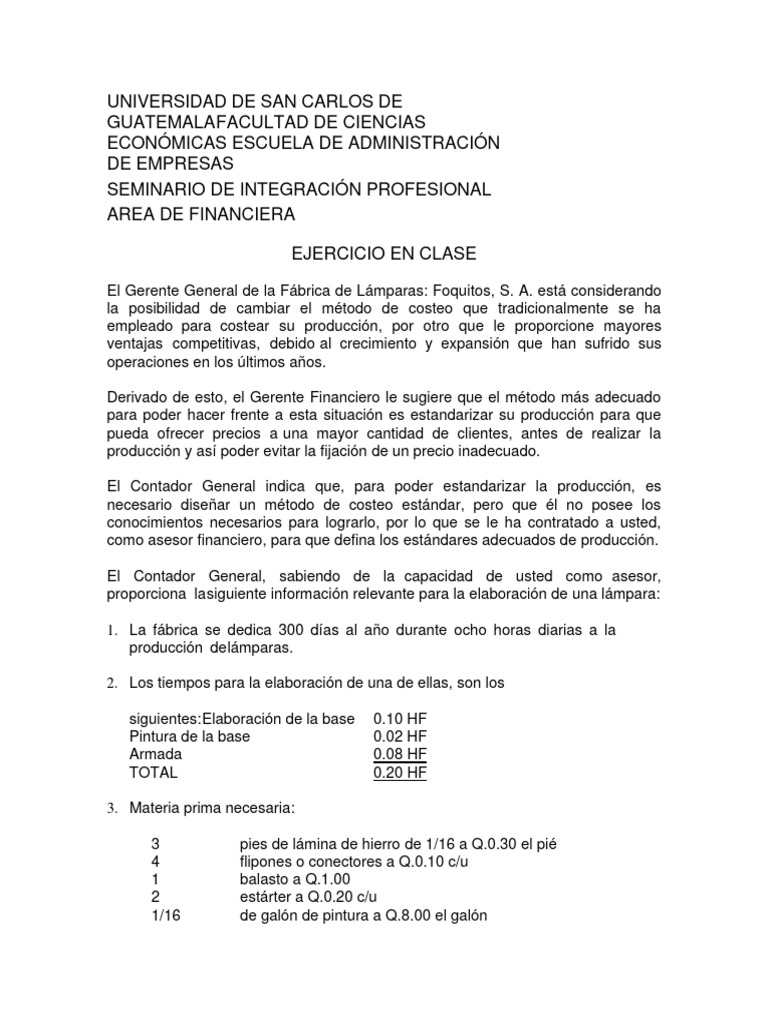 Foquito Resuelto | PDF | Business | Negocios económicos