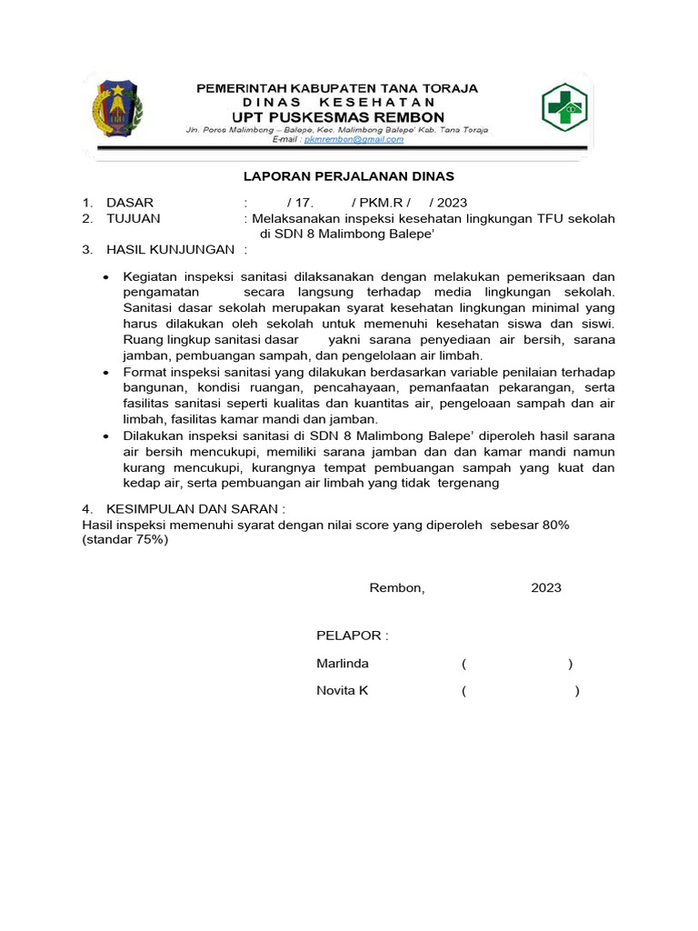 LPD TFU Sekolah | PDF