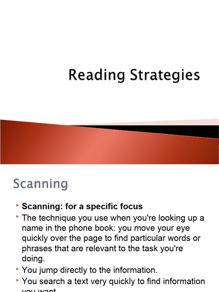 Lecture-10 (Reading Strategies) | Download Free PDF | Speed Reading | Intelligence