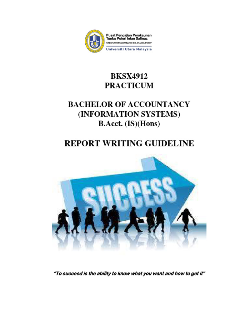 PRACTICUM REPORT WRITING GUIDELINE ACCOUNTING (IS) | PDF | Computing