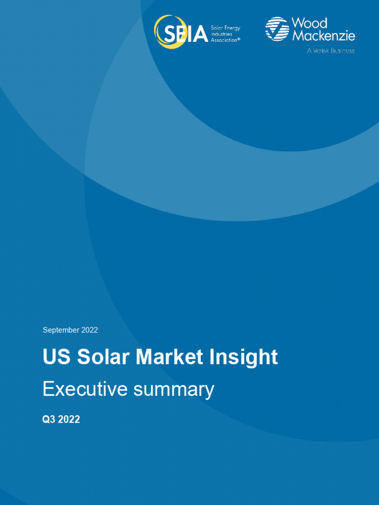 US Solar Market Insight Executive Summary | PDF | Photovoltaics | Tax ...