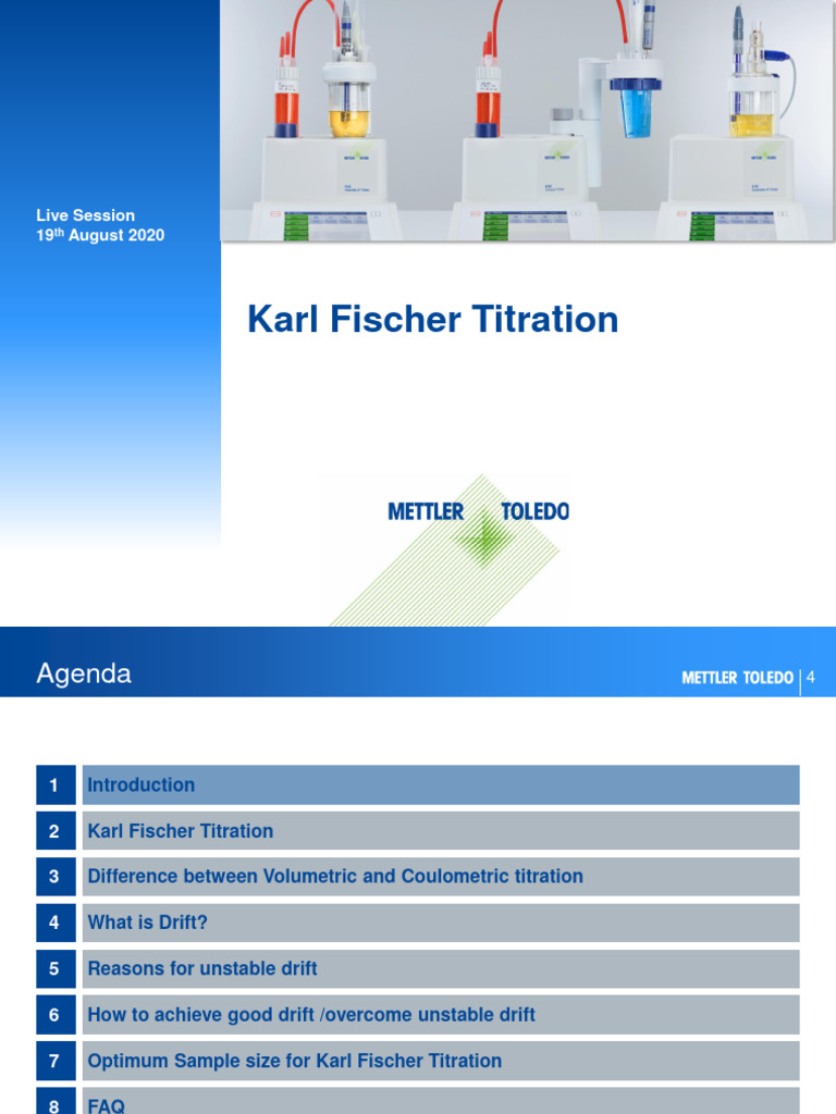 KF Titration - Webinar - MT MY - Final | PDF | Titration | Chemistry