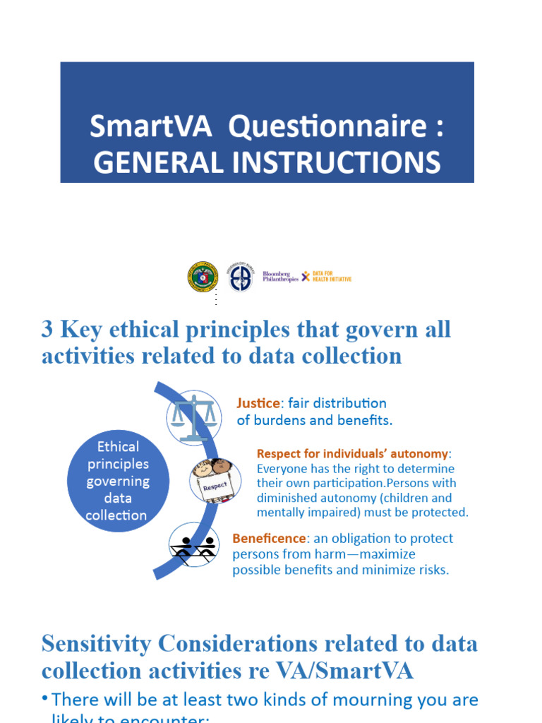 Rollout Session 5 - SmartVA Questionnaire - General Instructions | PDF ...