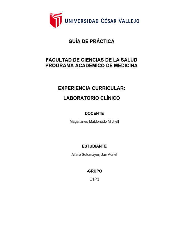 Laboratorio Clínico Práctica 3 | PDF | Leucocito | Fluidos corporales