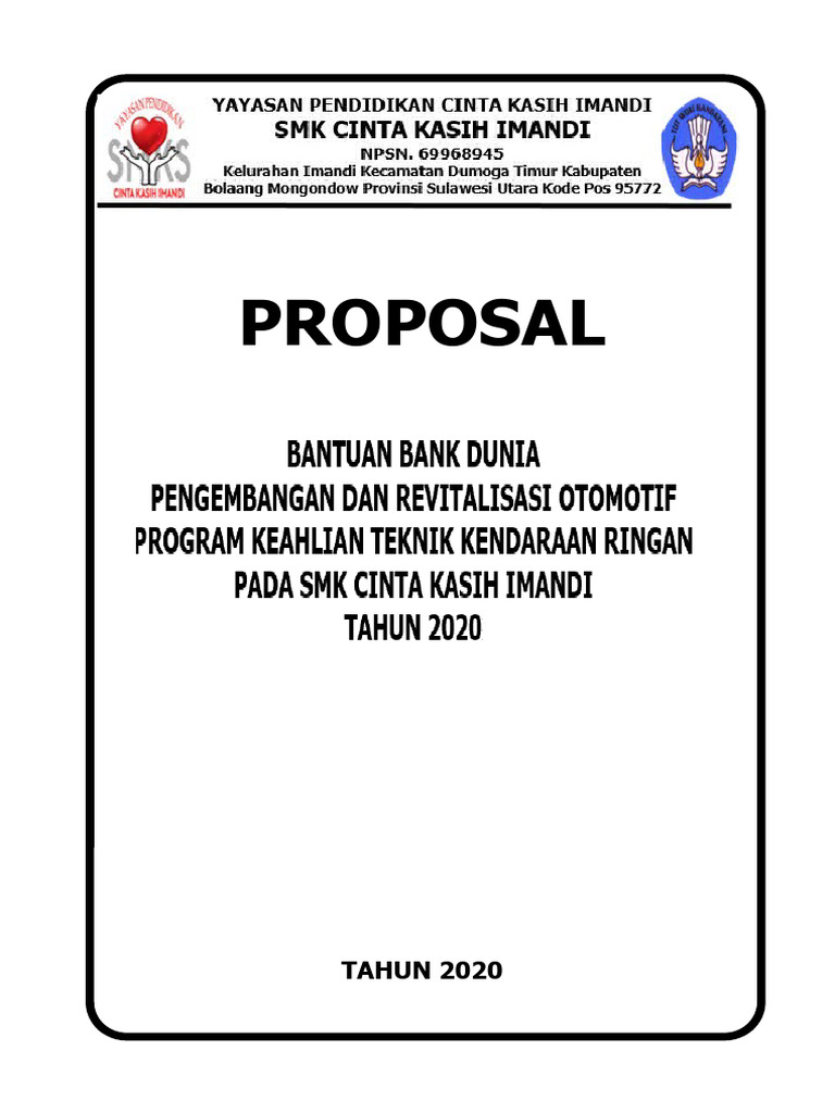 Proposal Bank Dunia of Revit BPD Nanasi PDF | PDF | Bisnis | Karier & Perkembangan