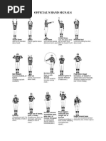 Netball Officiating Signals | PDF | Hand | Arm