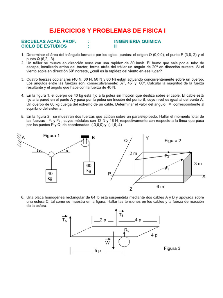 Ejercicios y Problemas de Estatica | PDF | Vector Euclidiano | Fricción