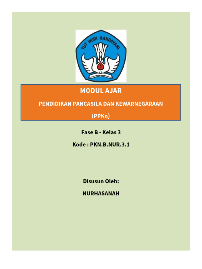 Modul Ajar PKN .3.1 | PDF | Karier & Perkembangan | Sains & Matematika