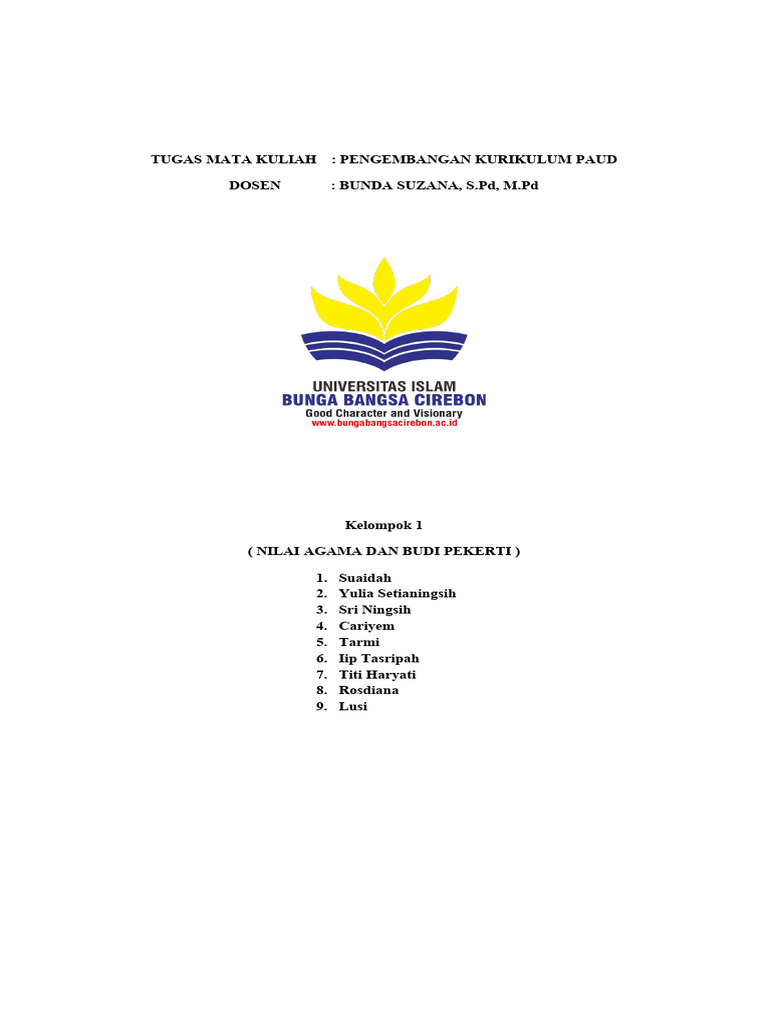 Tugas Pengembangan Kurikulum | PDF