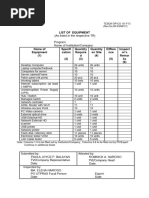 List of Consumables Materials - Template | PDF