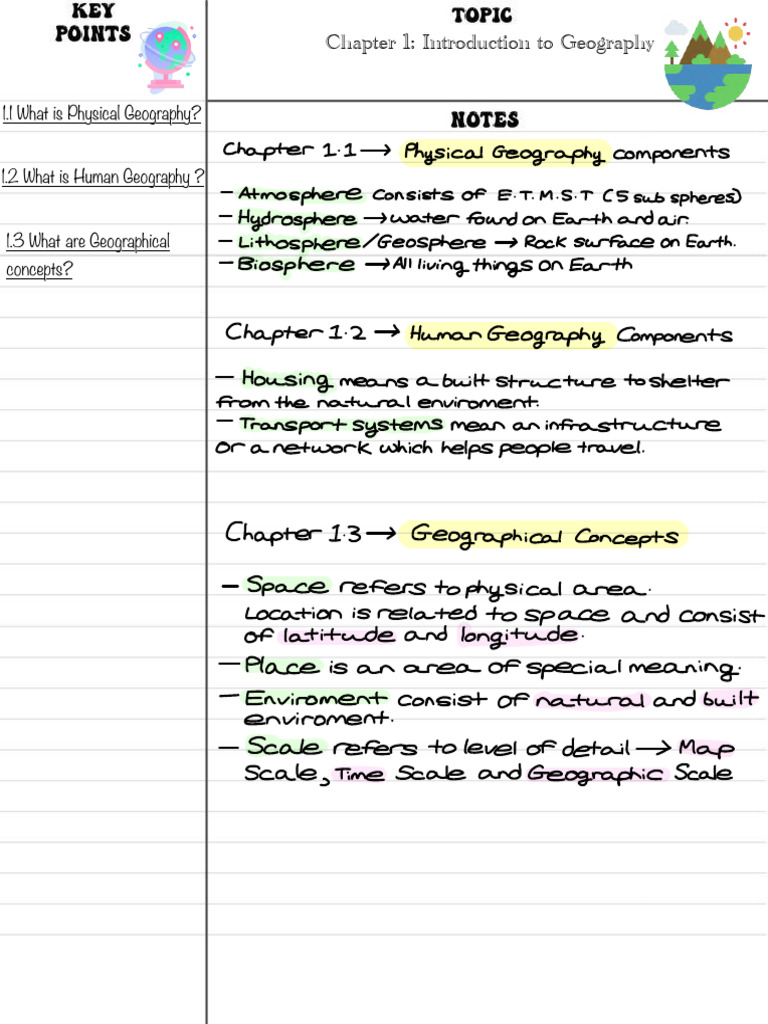 Chapter 1 - Introduction To Geography | PDF | Geography | Earth Sciences
