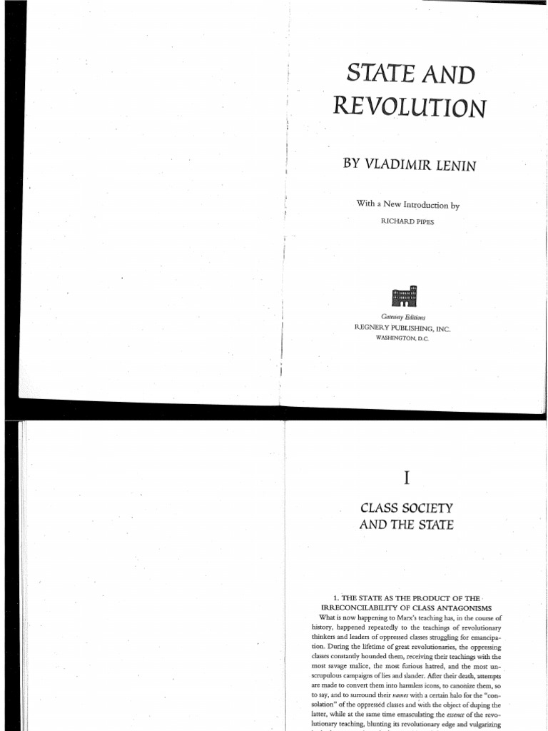 V I Lenin State and Revolution | PDF