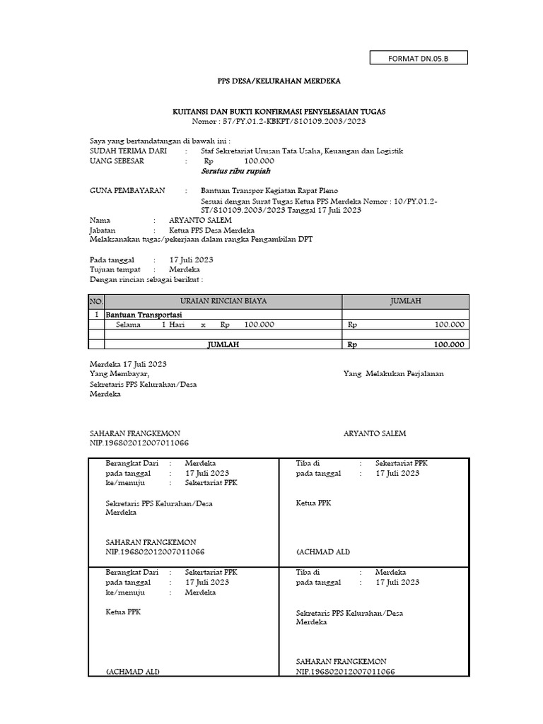 Seratus Ribu Rupiah | PDF