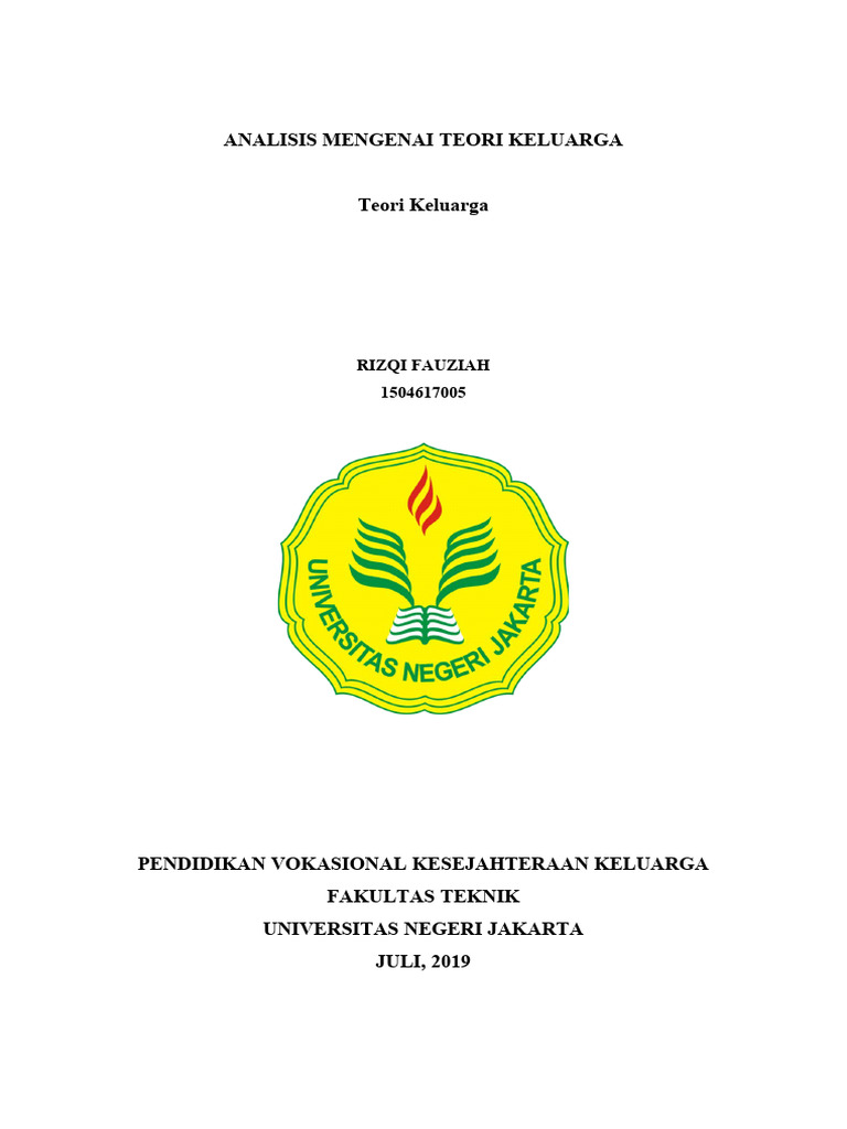 Analisis Teori Struktural-Fungsional Keluarga | PDF | Sains ...