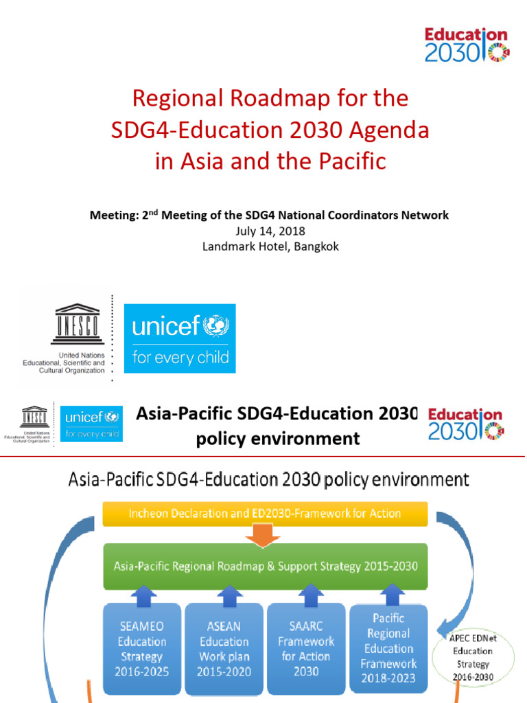 SDG4 ROAD Map | PDF | Governance
