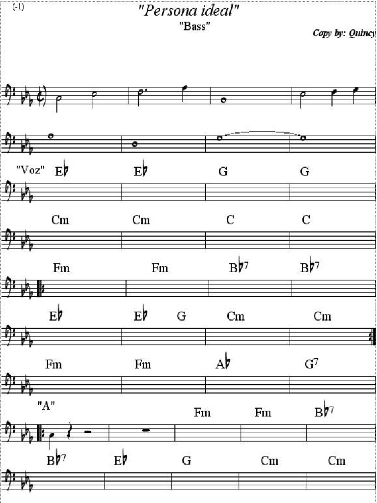 Persona Ideal (Bass) | PDF