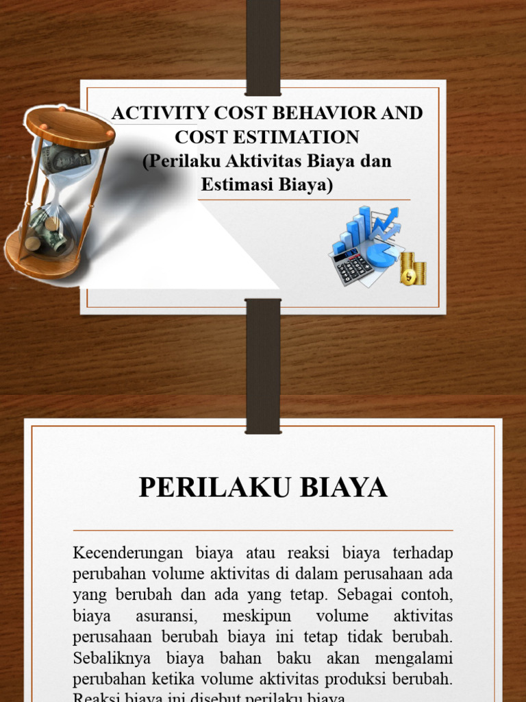 Activity Cost Behavior And Cost Estimation Presentasi Pdf