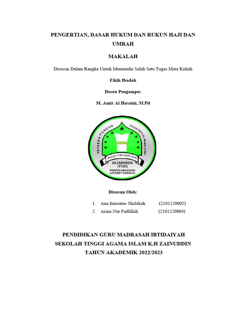 Makalah Fikih Ibadah Kelompok 14 Yes | PDF