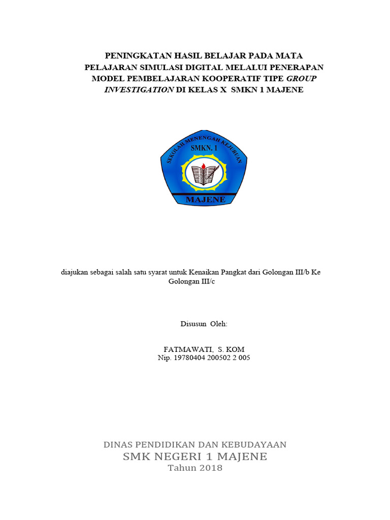 Contoh PTK Simulasi Digital PDF Free | PDF