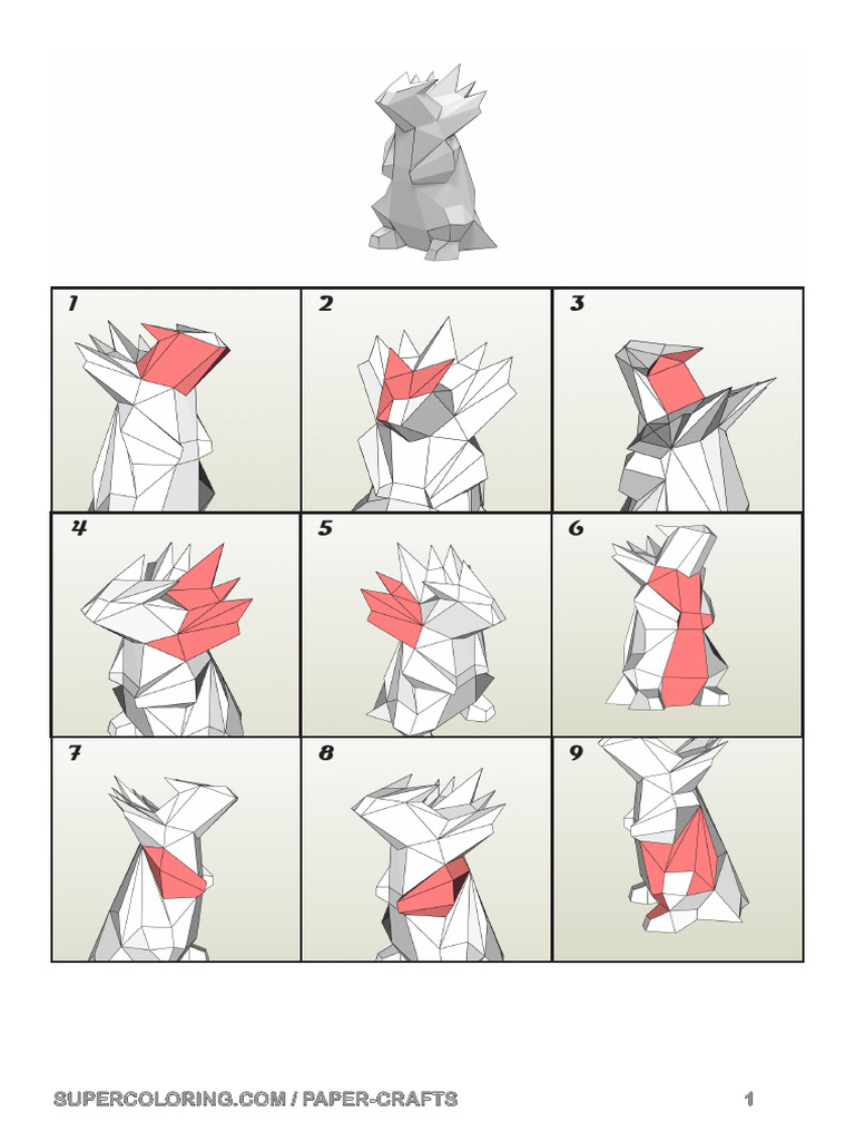 Typhlosion Pokemon Paper Crafts | PDF