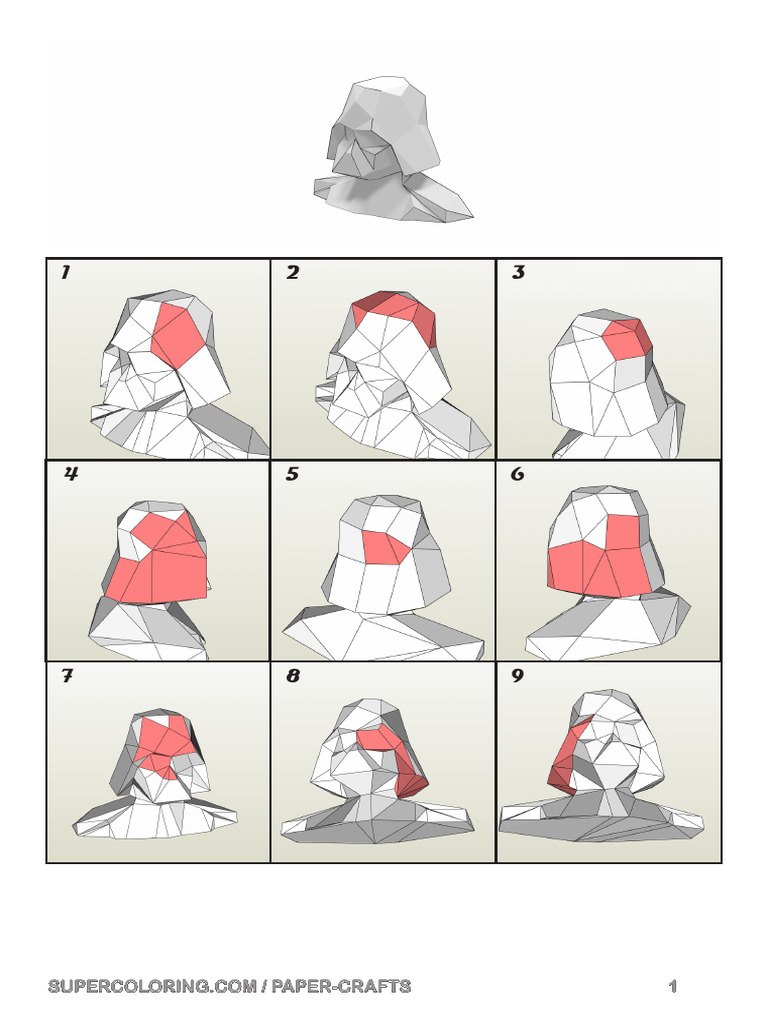 Vader Bust Paper Crafts | PDF | Business | Computers