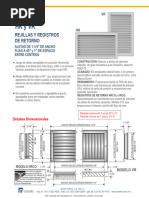 Rejilla R45L de Aluminio para Ventilación | PDF | Tornillo | Ingeniería ...