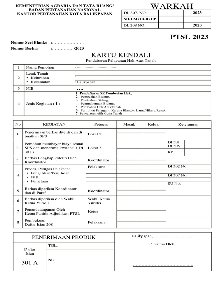 JLQU670sRC63COInzUc0 - Formulir PTKL 2023 | PDF