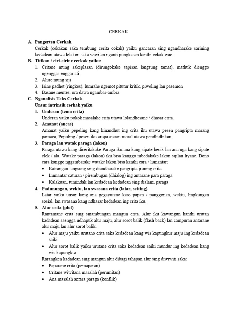 Materi CERKAK | PDF