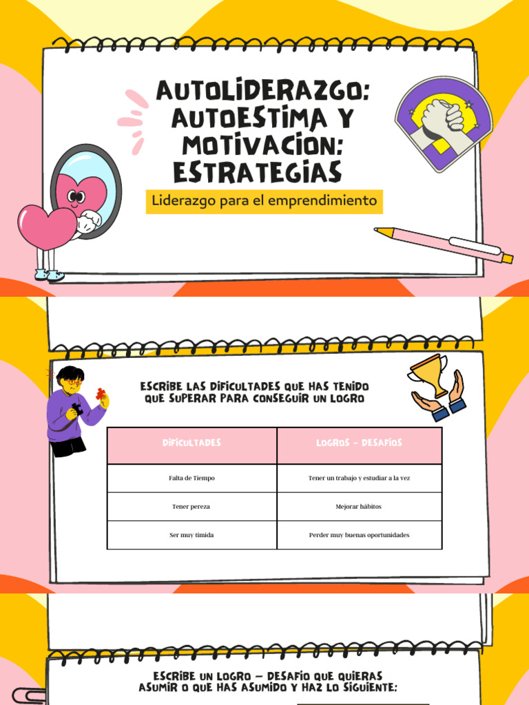 Autoliderazgo Autoestima y Motivación Estrategias | PDF