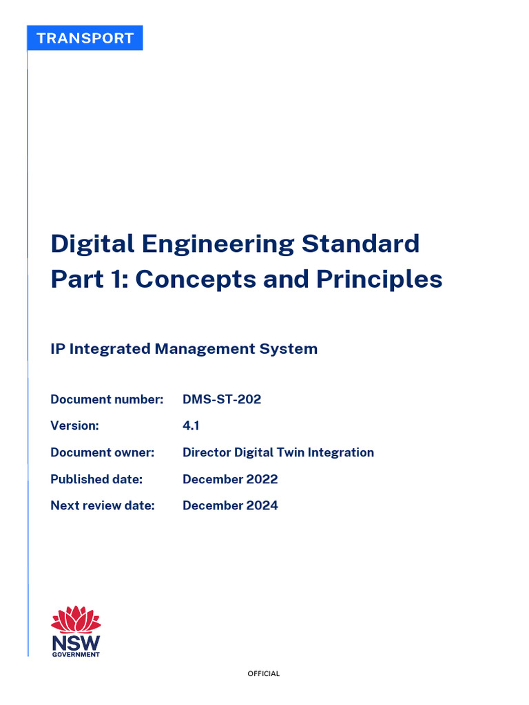 Digital Engineering Standard Part 1 Concepts and Principles v4.1 | PDF ...