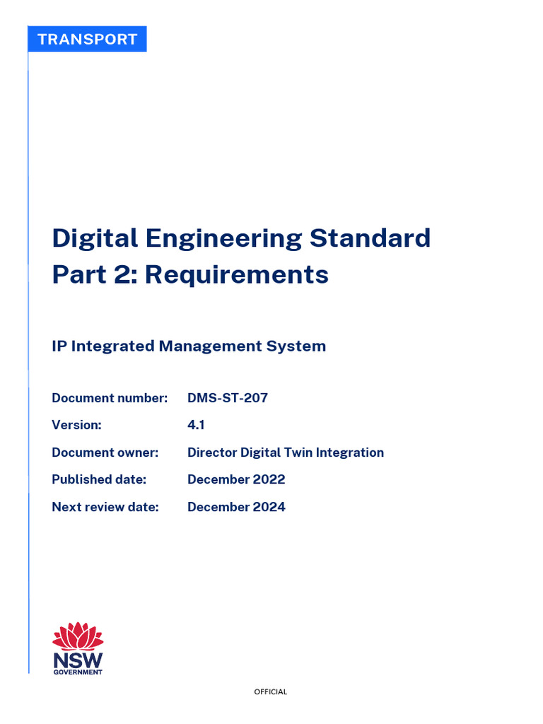 Digital Engineering Standard Part 2 Requirements v4.1 | PDF | Building Information Modeling ...