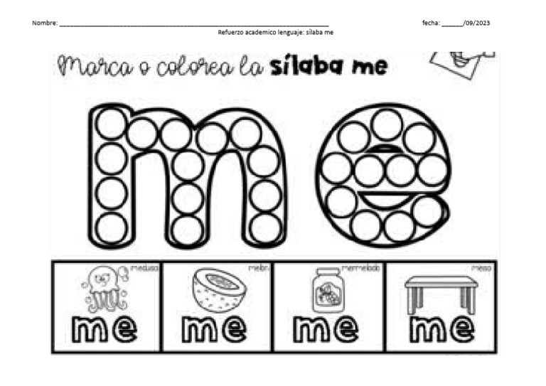 SÍLABA ME | PDF