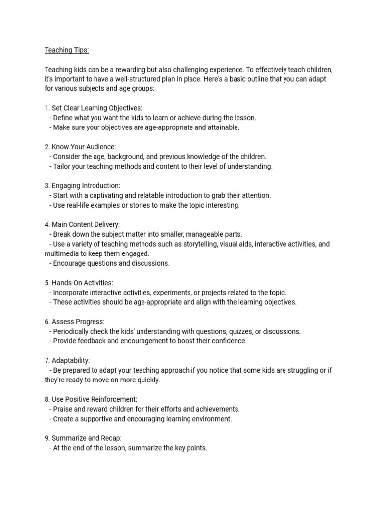 Teaching Tips | PDF | Teaching Method | Learning Teaching Tips | PDF | Teaching Method | Learning