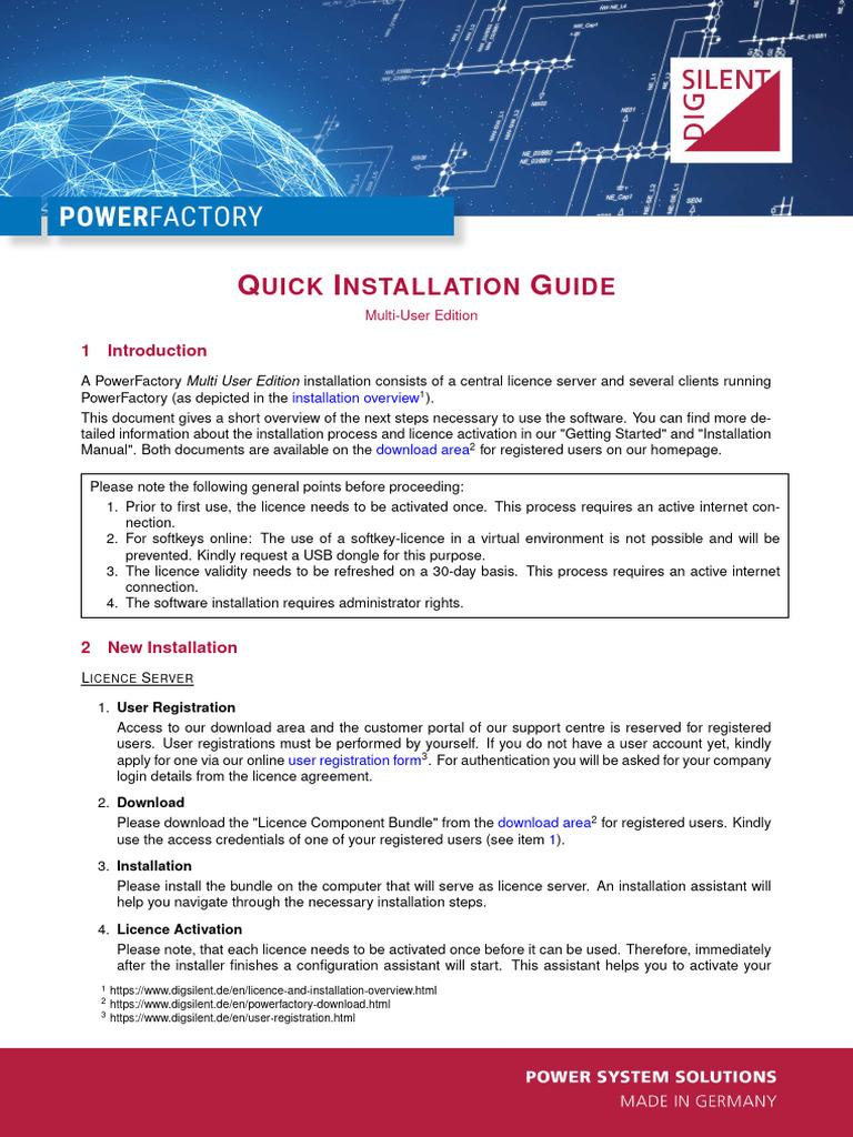QuickInstallation MultiUser | PDF | Installation (Computer Programs) | Server (Computing)