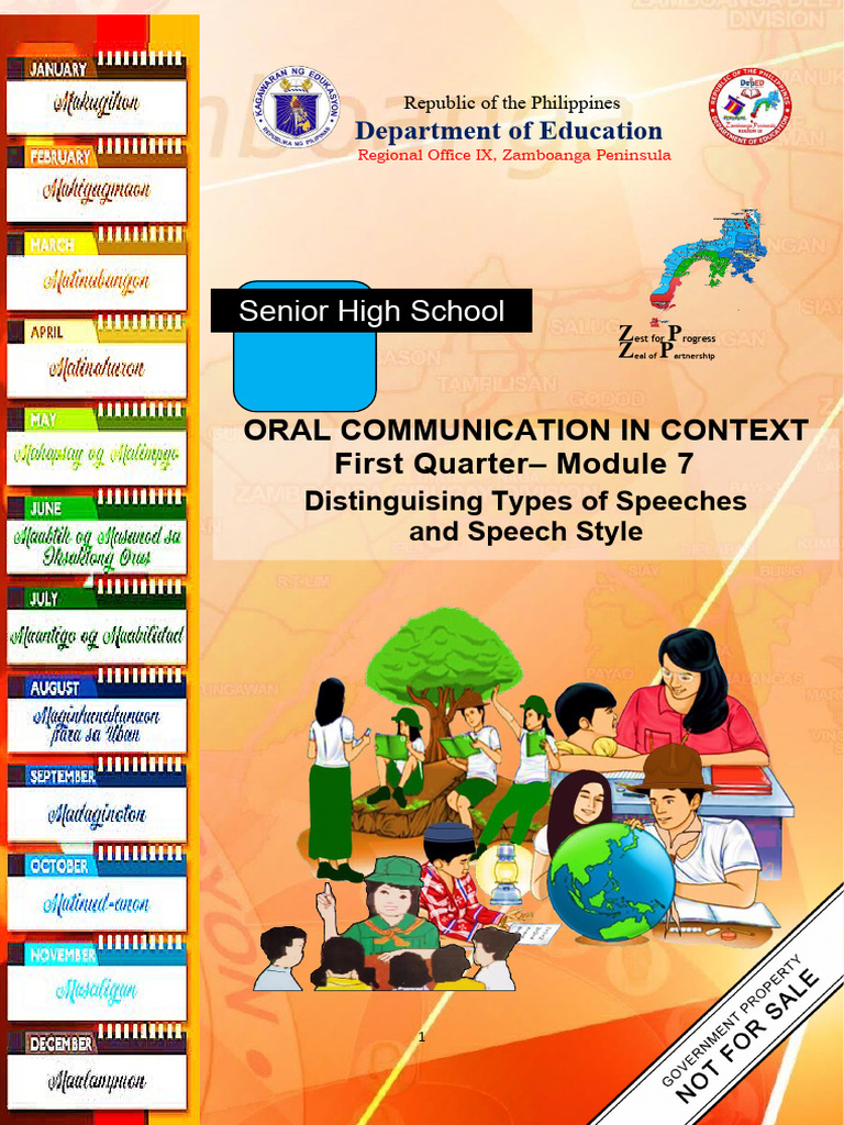 English11 - q1 - Mod7 - Distinguishing Types of Speeches and Speech ...