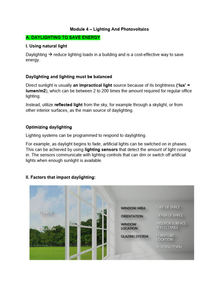 Daylighting Strategies for Energy Efficiency | PDF | Photovoltaics | Photovoltaic System