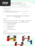 Performance Task in ESP 3 | PDF