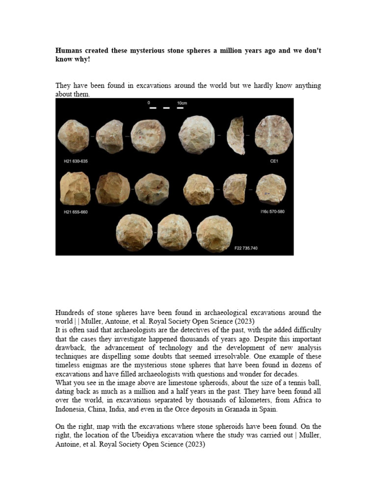 Humans Created These Mysterious Stone Spheres A Million Years Ago and ...