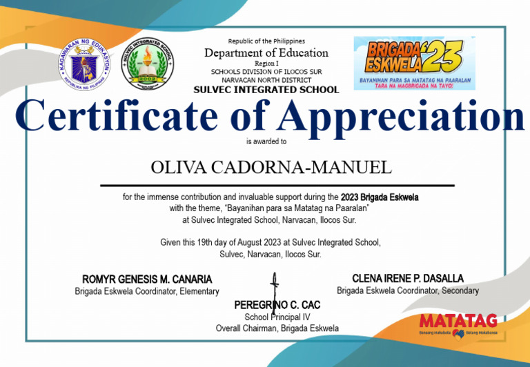 Appreciation 1 | PDF
