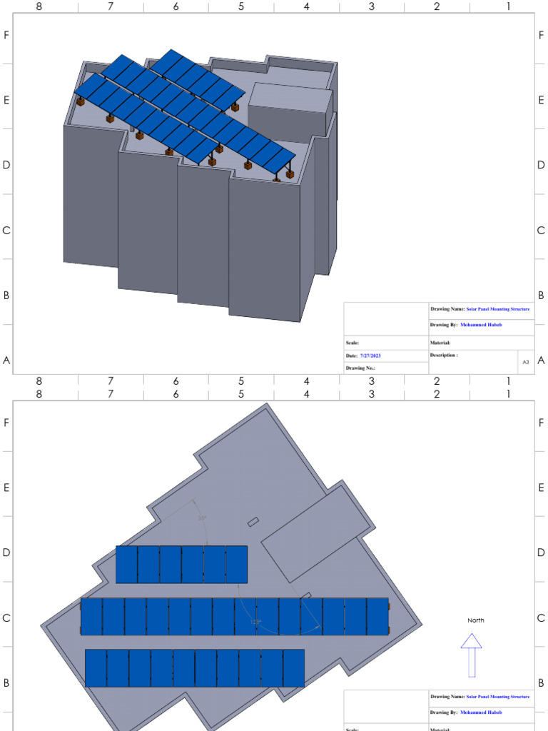 Solar Panel Mounting Structure Design | PDF | Physical Sciences | Forms ...
